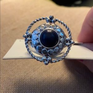 Lucky Brand | Jewelry | New Statement Ring Silver W Blue Stone | Poshmark